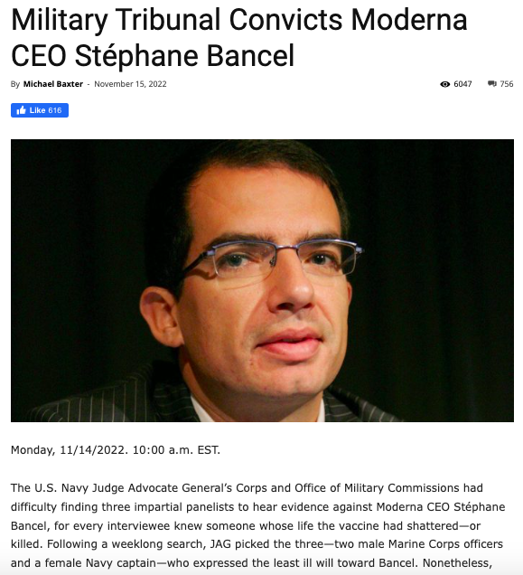 Fact Check Us Military Tribunal Did Not Convict Moderna Ceo Stéphane